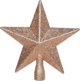 Třpytivá špice Měděnozlatá hvězda 20 cm