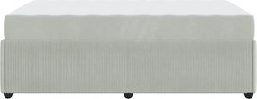 Rám postele Světle šedá 120 x 190 cm textil 3398373
