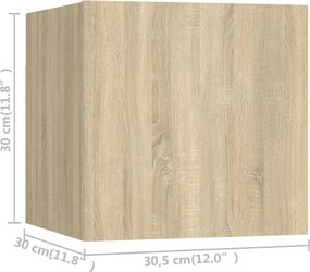 6dílný set TV skříněk dub sonoma kompozitní dřevo 3078999