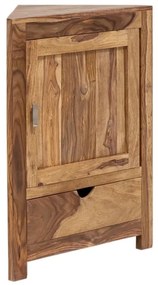 furniture-nabytek.cz - Masivní koupelnová skříňka Lagos z palisandru, lakovaná, hnědá – 60×32×80 cm
