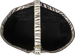 Kožený koš se vzorem Zebra (bos taurus taurus) - 25*28*50cm