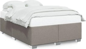 Rám postele bez matrace taupe 140 x 190 cm textil 3284475