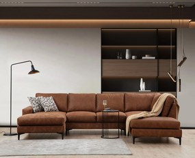 Hanah Home Rohová pohovka PORTO hnědá pravá 560ARE1233