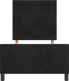 Postel s boxspringem s čelo Černá 100 x 200 cm samet 3344923