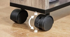 Pojízdný kuchyňský regál Vasagle Tonari 45 cm šedý