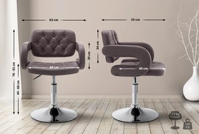 Relaxační křeslo Dublin umělá kůže – hnědá