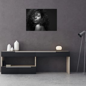 Skleněný obraz - Portrét ženy (70x50 cm)