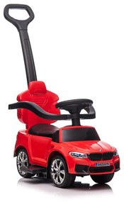 Dětské odrážedlo BMW s vodící tyčí červené