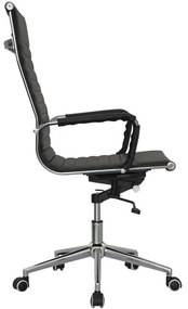 Kancelářská židle ZK73 MAGNUM ekokůže černá, kov chrom