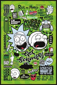 Plakát, Obraz - Rick and Morty - Quotes, (61 x 91.5 cm)