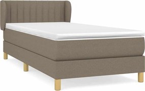 Box spring postel s matrací taupe 100 x 200 cm textil 3126945