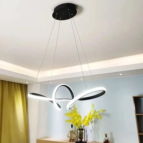 Toolight Moderní stropní svítidlo LED + dálkové ovládání APP823-CP Black