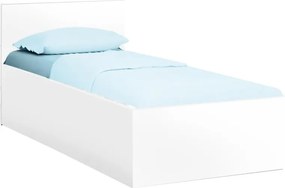 Postel SOFIA 90 x 200 cm, bílá Matrace: Matrace Deluxe 10 cm, Rošt: Bez roštu