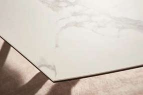 Incepto jídelní stůl 130-190cm bílý mramorov