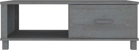 Konferenční stolek HAMAR tmavě šedý 100 x 55 x 35 cm borovice 340454