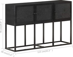 Příborník 115 x 30 x 76 cm masivní mangovníkové dřevo 323579