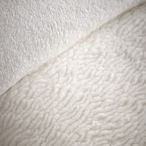 Krémové povlečení na jednolůžko 135x200 cm Textured Wave Faux Fur – Catherine Lansfield