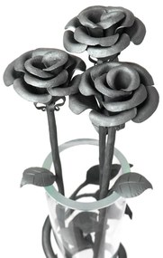 Bouquet of medium Radotín Roses - blacksmith black - 3