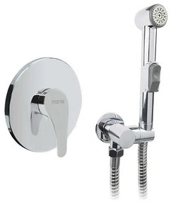 Mereo Mereo, Podomítková baterie s bidetovou sprchou, Lila, Mbox, kulatý kryt, chrom, CBEE60105BS