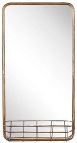 Nástěnné zrcadlo 80 x 40 cm zlaté MACON Beliani