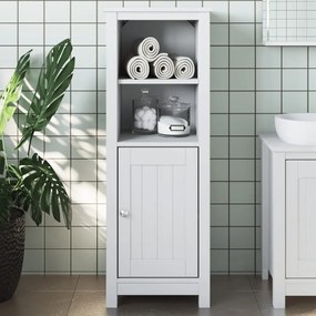 Koupelnová skříňka BERG bílá 40x34x110 cm masivní borové dřevo - Default Title