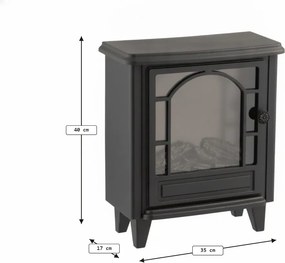 LED dekorace krb COZY WARM 40x35 cm, černý