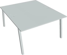 Kancelářský pracovní stůl Hobis USDA 1400, bílá RAL 9016, deskaakát