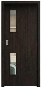 SAPELI ELEGANT KOMFORT M32 - CPL LAMINÁT - POSUVNÉ DVEŘE VČ. ZÁRUBNĚ - Wenge Průchozí šířka (cm): 100, Průchozí výška (cm): 210, Typ skla: Čiré sklo