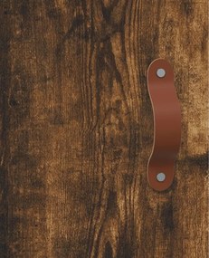 vidaXL Skříň highboard 69,5 x 34 x 180 cm kompozitní dřevo [3198124] Barva: Černá