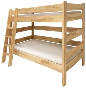 Patrová postel Sendy, výška 180 cm, buk 90/200 buk - cink přírodní