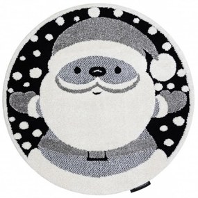 Kusový koberec Santa krémový kruh 120cm