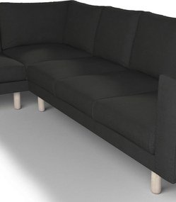 Potah na pohovku IKEA Norsborg rohová 5-místná barva černá látka pletený vzor