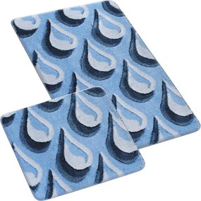 Bellatex MICRO sada - bez výkroje Modrá 60x100 cm, 60x50 cm (SADA)