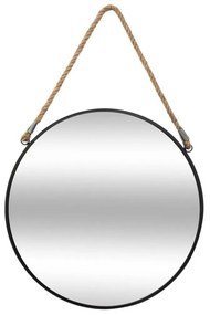 Nástěnné zrcadlo Kurin 38 cm černé