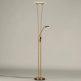 Stojací lampa se čtecí lampičkou a stmívačem Crayne Gold Viante