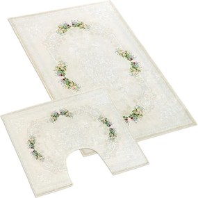Bellatex 3D tisk  sada Růžová 60x100 cm, 60x50 cm (SADA)