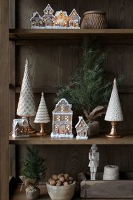 Perníková chaloupka se světýlky Gingerbread Noël LED - 8*6*10 cm