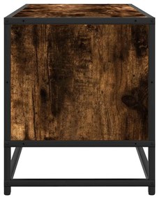 TV skříňka kouřový dub 80 x 34,5 x 40 cm kompozitní dřevo a kov