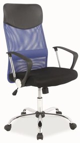 Casarredo Kancelářská židle Q-025 modrá/černá