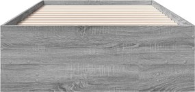 Rám postele šedý sonoma 75 x 190 cm kompozitní dřevo 3295714