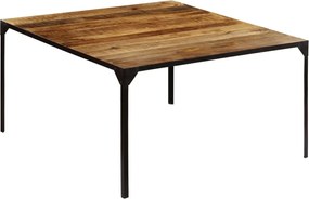 Jídelní stůl - masivní mangovníkové dřevo | 140x140x76 cm