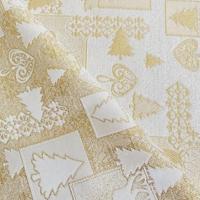 Vánoční ubrusy Inbi - zlaté 140x220 cm