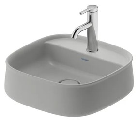 Duravit Zencha - Umyvadlová mísa 420x420x140 mm, šedá matná 2374426771