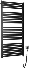 Aqualine - Topné těleso Tondi-E 60x133 cm, 600 W, matná černá DE486T