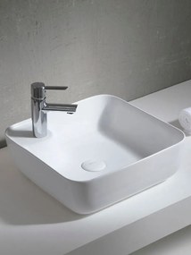 UPTrend Čtvercové keramické umyvadlo na desku MARINA TR41267, bílá lesk
