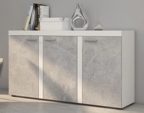 FALCO Komoda Rizo 3D bílá/beton