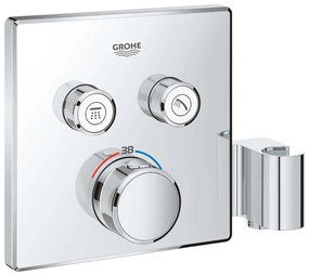 Grohe Grohtherm SmartControl - Termostatická vanová baterie pod omítku, se 2 ventily a držákem pro sprchu, chrom 29125000