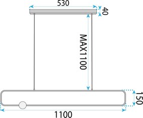 Toolight Rea, Led osvětlení G123-CP BLACK, OSW-02615