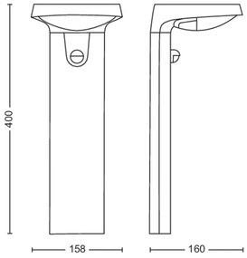 Philips - LED Solární lampa se senzorem TYLA LED/1,2W/4V 4000K IP44