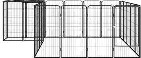 22panelová ohrádka pro psy černá 50 x 100 cm práškovaná ocel 3115951